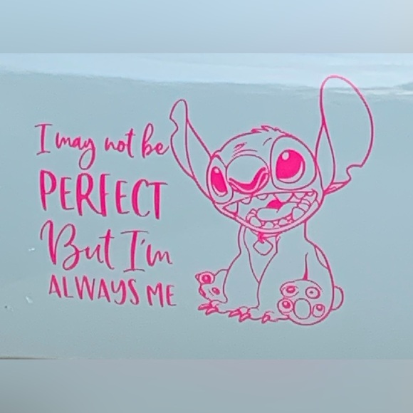 Other | Disneys Stitch Vinyl Decal Nwt White Decal | Poshmark